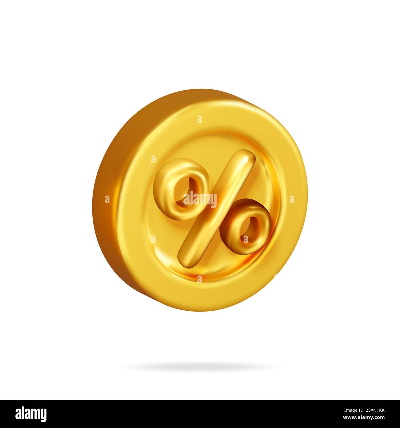 3d coupon gold coin Cut Out Stock Images & Pictures - Alamy