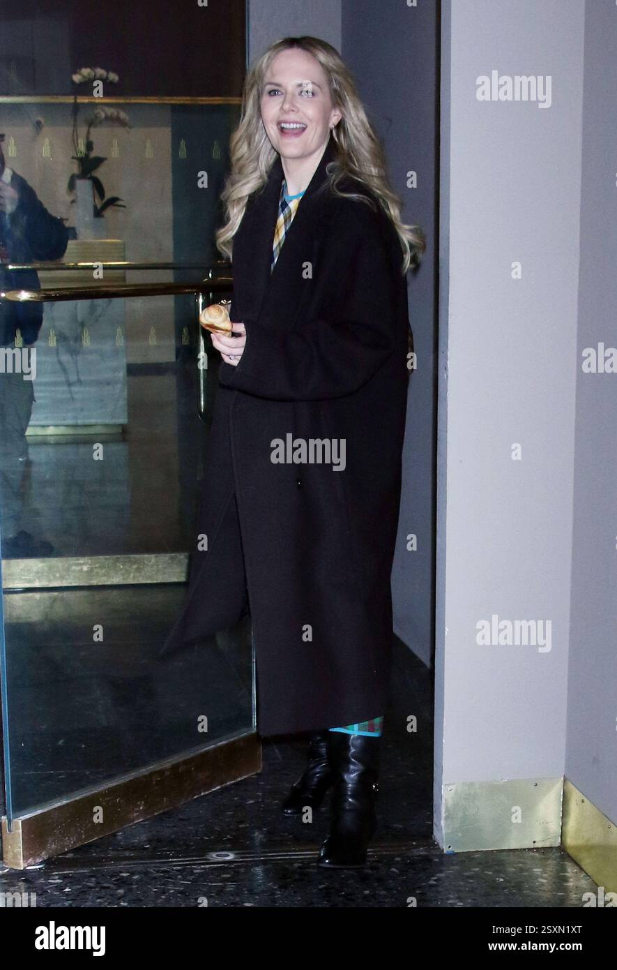 NEW YORK, NY- FEBRUARY 24: Rosebud Baker seen exiting NBC's Today Show ...