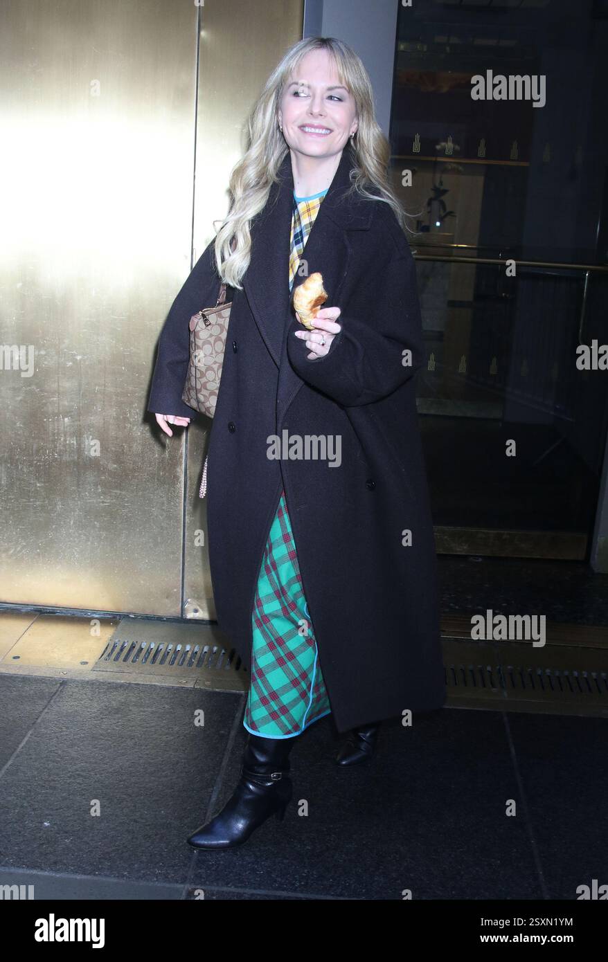 NEW YORK, NY- FEBRUARY 24: Rosebud Baker seen exiting NBC's Today Show ...