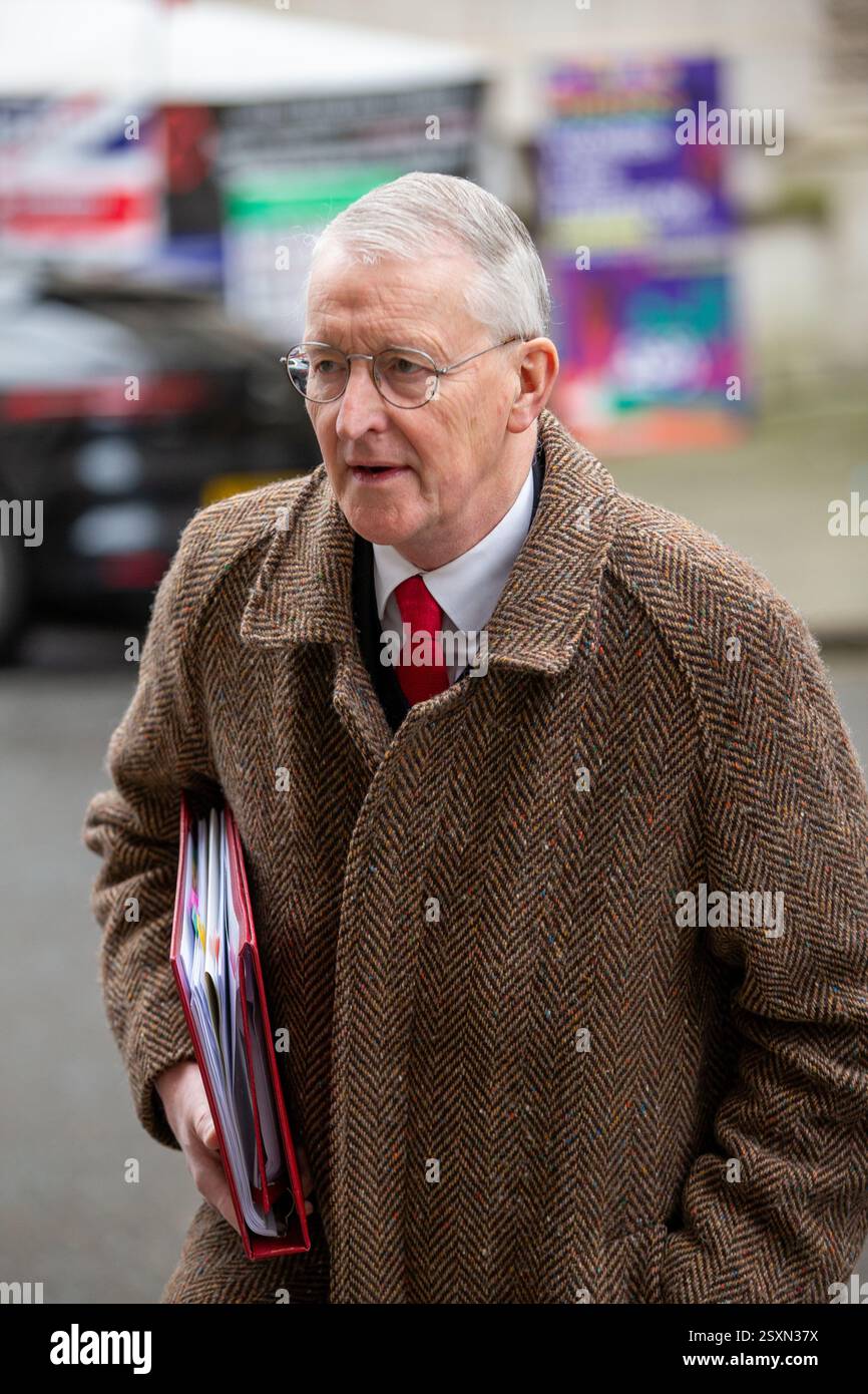 London, UK. 25th Feb 2025 Rt Hon Hilary Benn, Secretary of State for ...