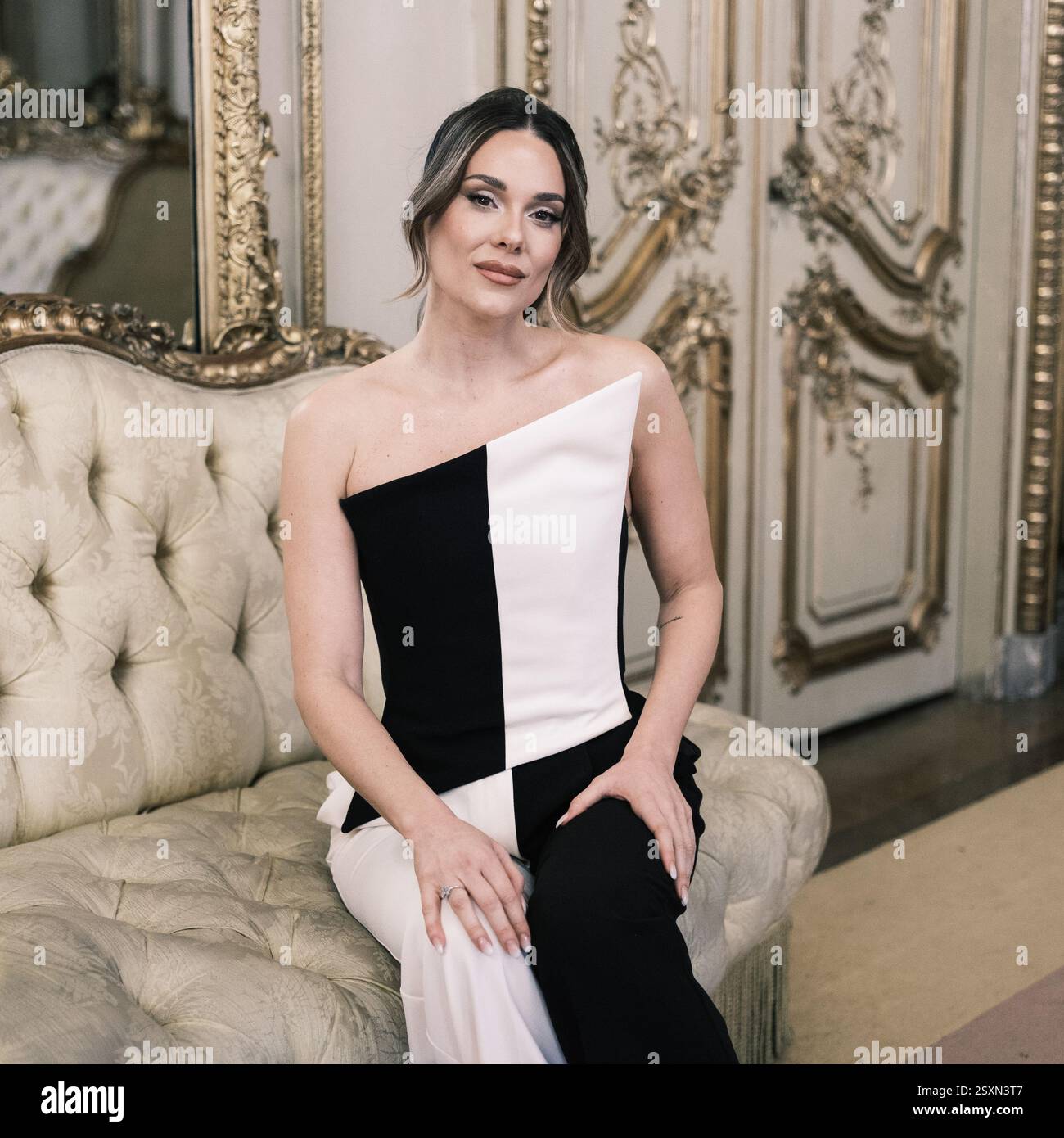 Singer Lorena Gomez poses during a portrait session at the Royal Palace ...