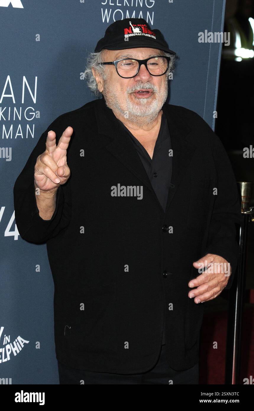 Actor Danny DeVito arriving at the premiere of FXX's 'It's Always Sunny ...