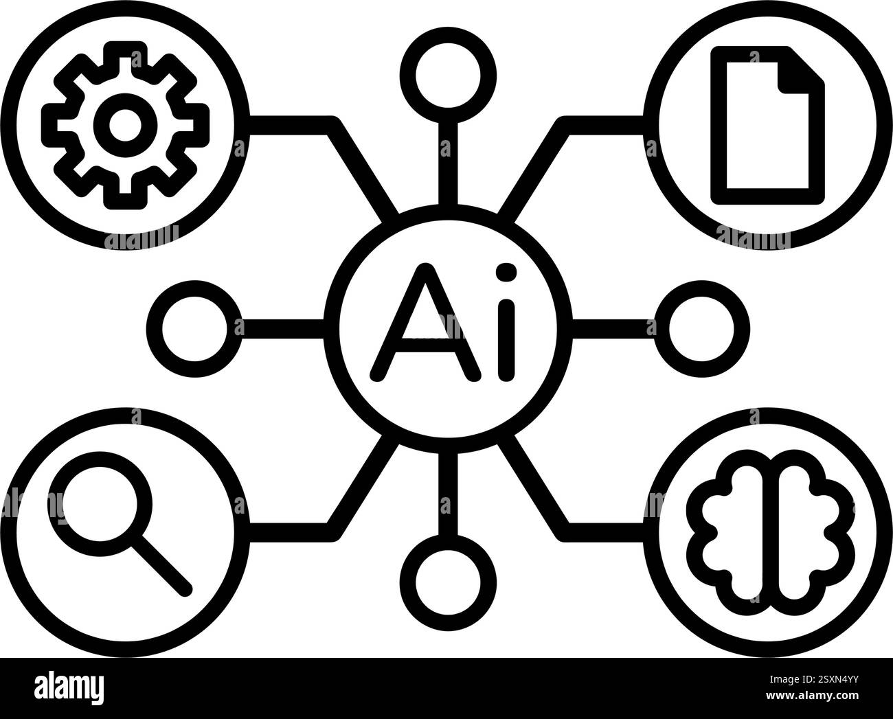 Generative AI system icon Stock Vector Image & Art - Alamy