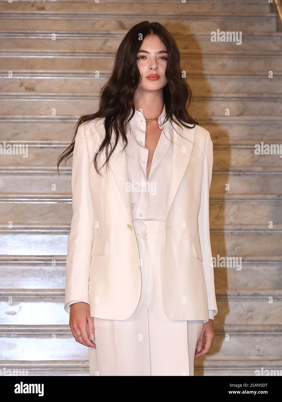 Rome, Italy. 25th Feb, 2025. Rome, Plaza Hotel, photocall Netflix series "The Leopard". In the ...