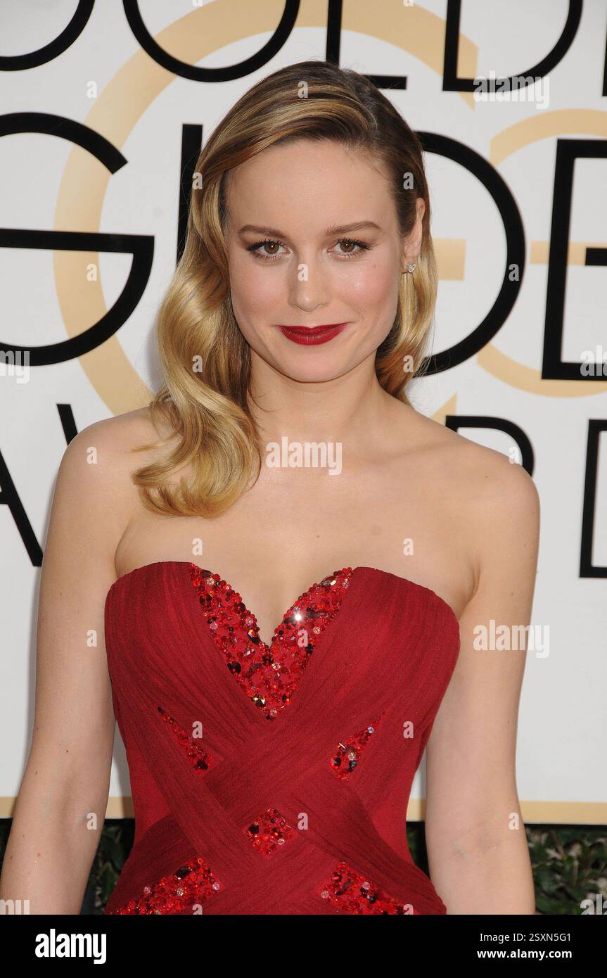 Brie Larson at the 74th Golden Globe Awards held at the Beverly Hilton ...