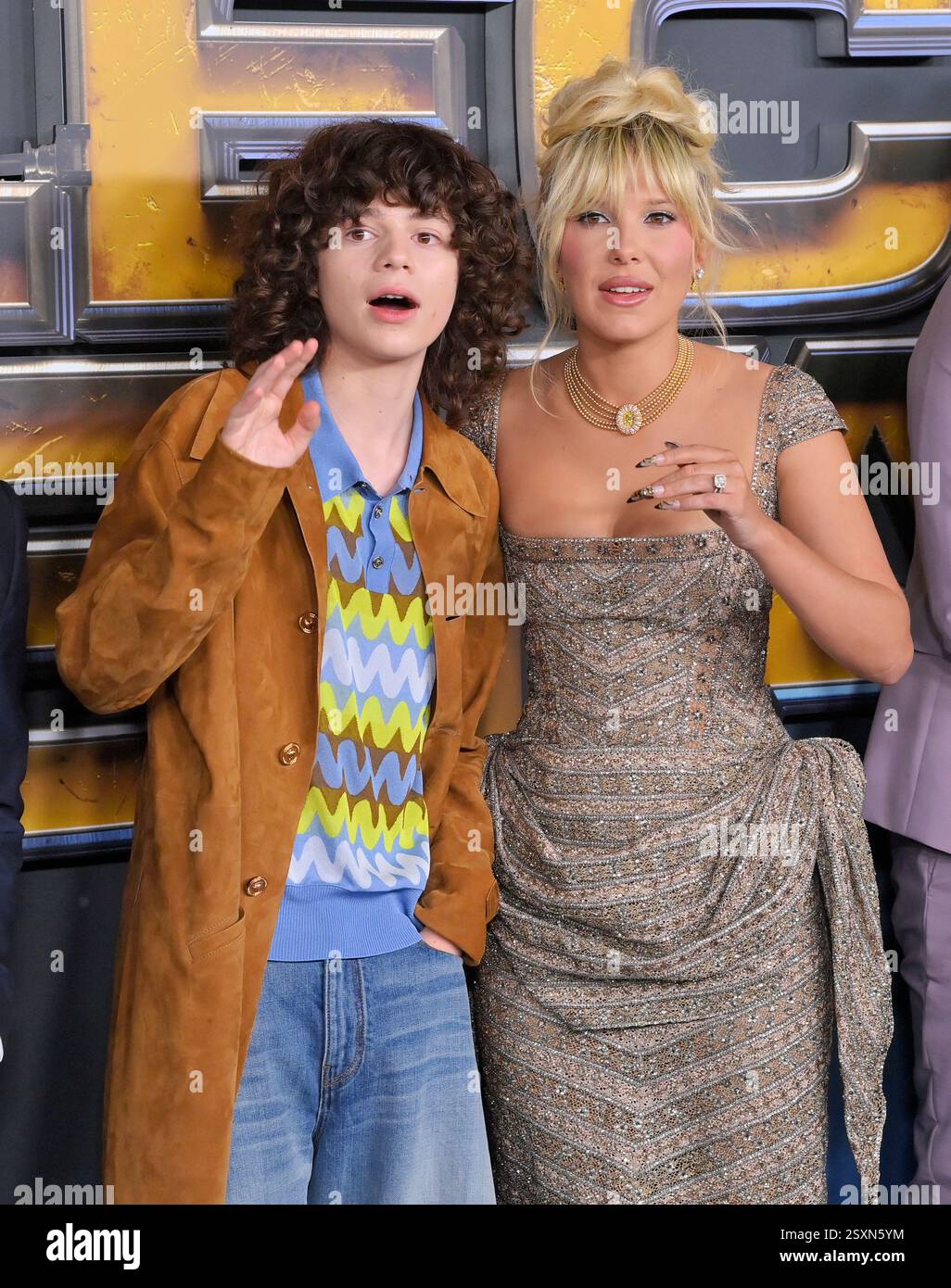 Los Angeles, United States. 24th Feb, 2025. Cast members Woody Norman ...