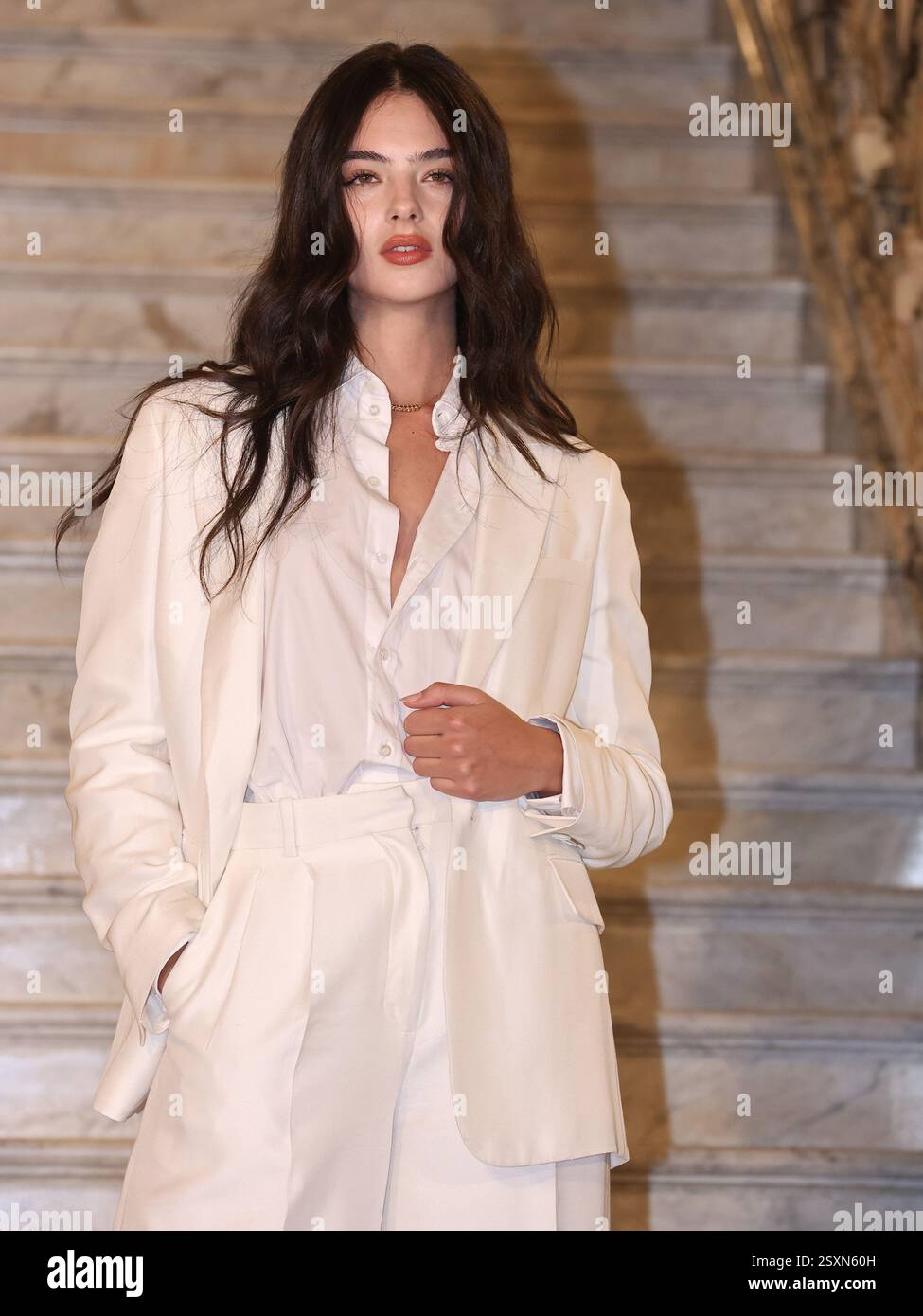 Rome, Italy. 25th Feb, 2025. Rome, Plaza Hotel, photocall Netflix series "The Leopard". In the ...