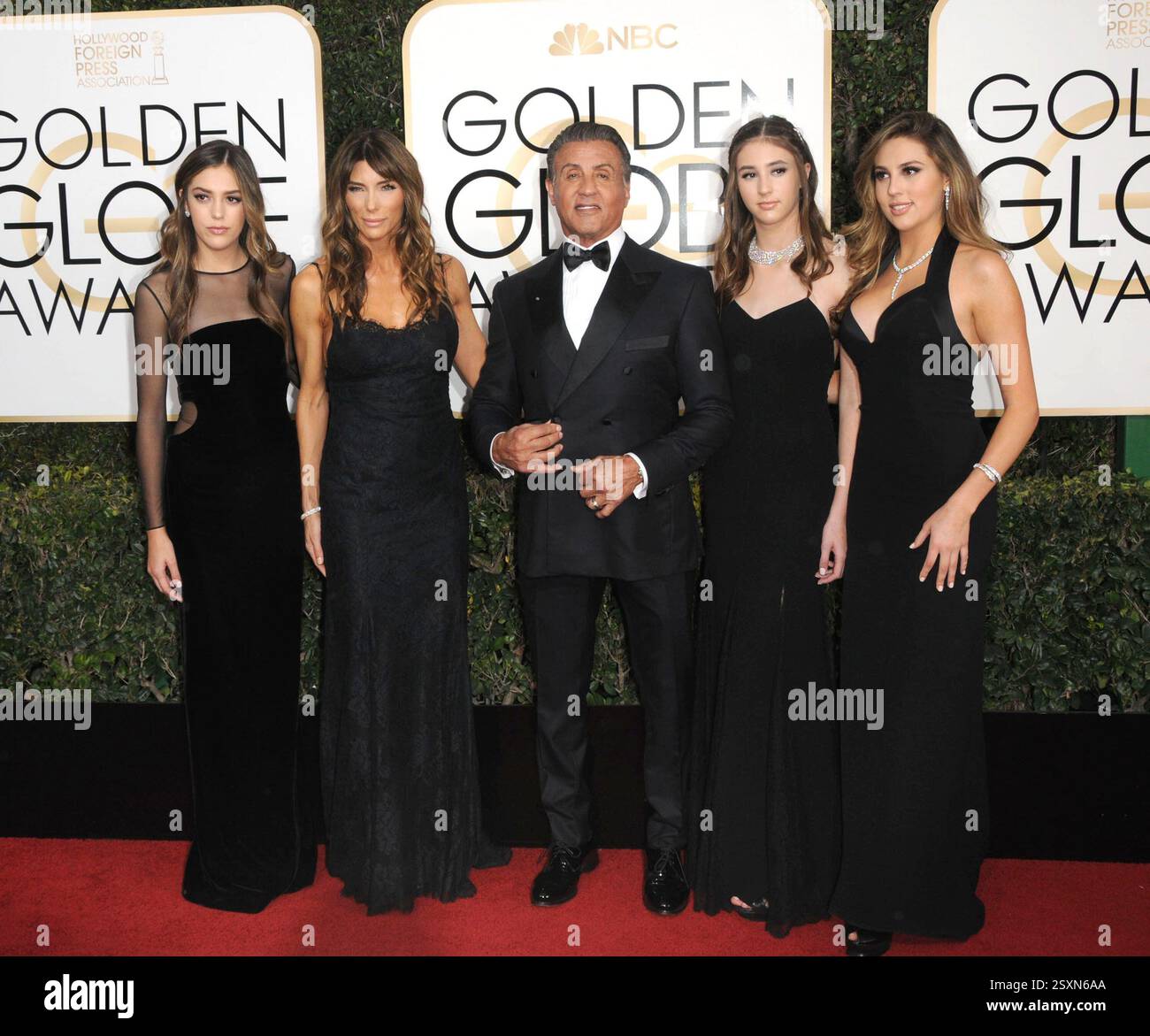 Sistine Stallone, Jennifer Flavin, Sylvester Stallone, Scarlet Stallone ...