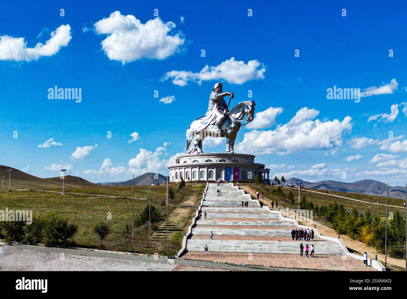 Genghis Khan Statue, Mongolia Stock Photo - Alamy