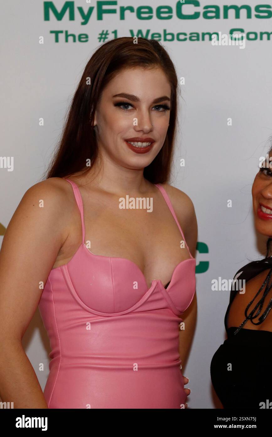 Adult film actress Bobbi Dylan arrives at the XBIZ Awards at Hotel Westin Bonaventure in Los ...