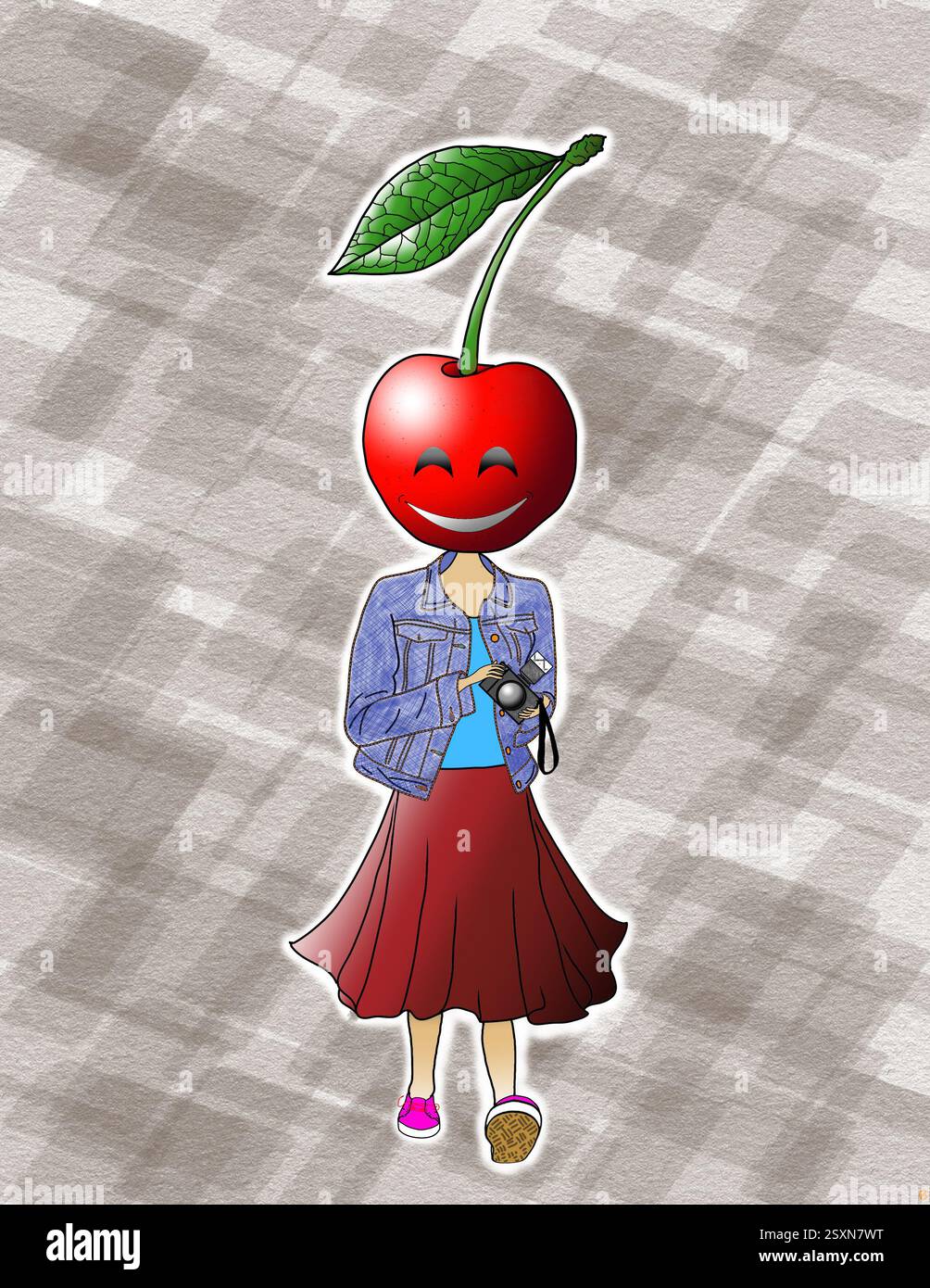 Cherry minimalist drawing hi-res stock photography and images - Alamy