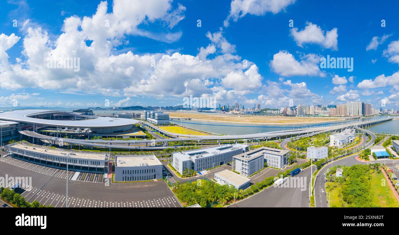 Pearl River Delta Ring Expressway, Urban Scenery of Zhuhai City ...