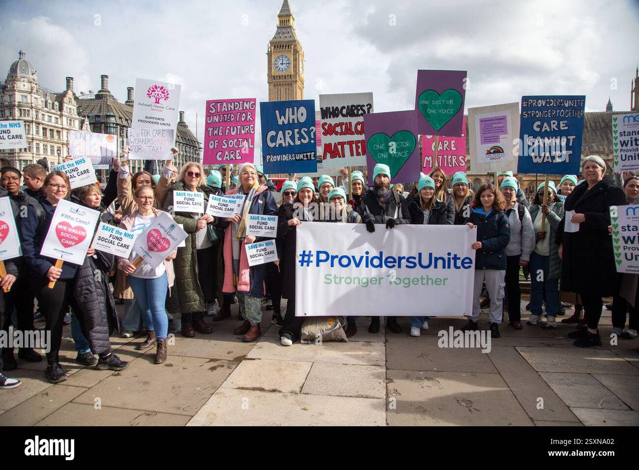 February 25, 2025, London, England, United Kingdom: Campaigners from ...
