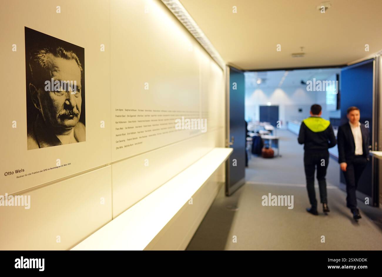 Berlin, Germany. 25th Feb, 2025. View of the corridor to the Otto Wels ...