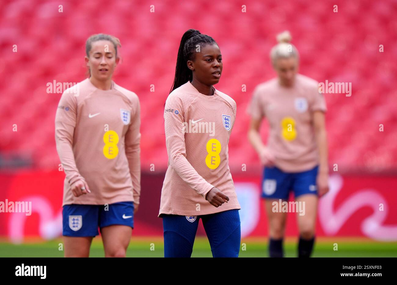 England's Jessica Naz during a training session at Wembley Stadium ...