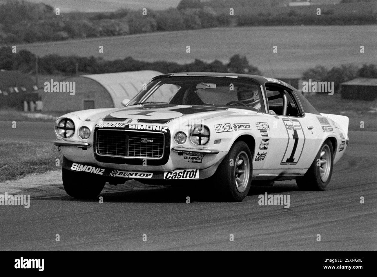 Richard Lloyd, 1974 British Saloon Car championship Thruxton England ...