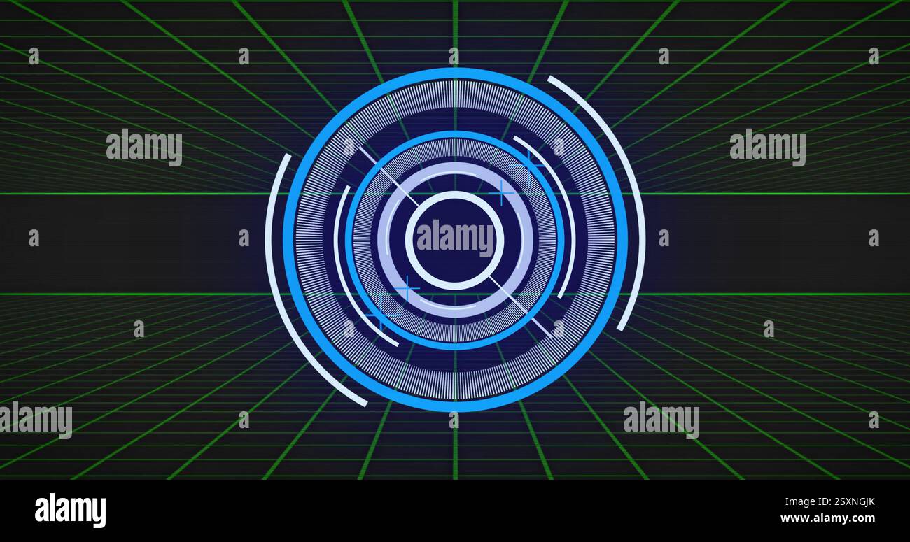 Futuristic circular interface hi-res stock photography and images - Alamy