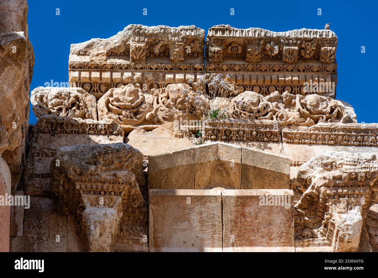 Roman architectural elements at Jerash, Jordan Stock Photo - Alamy