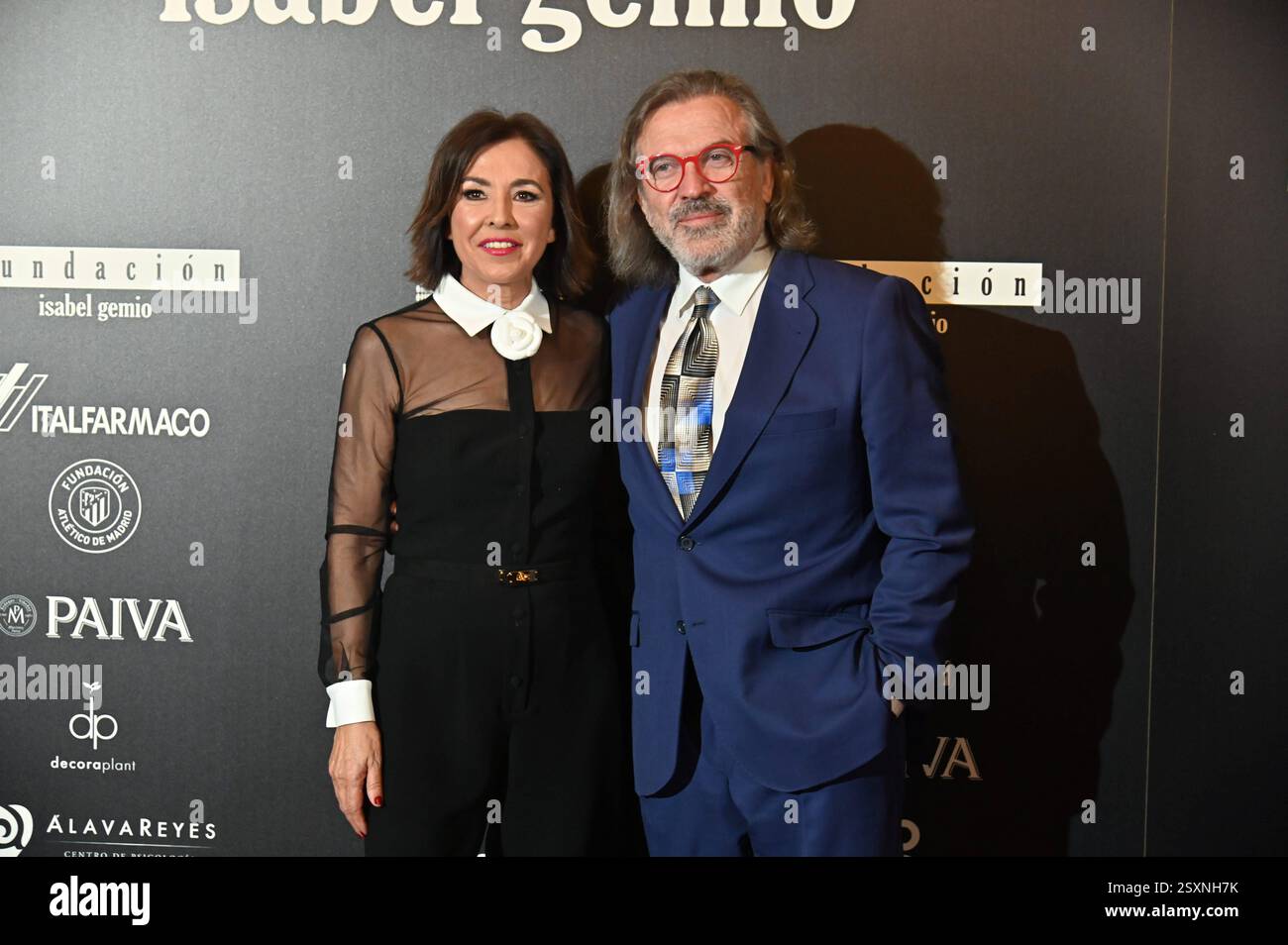 Madrid, Spain. 24th Feb, 2025. Journalist Isabel Gemio and Pepe Navarro ...