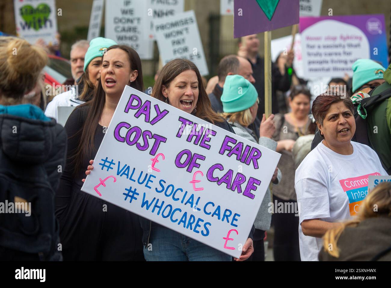 February 25, 2025, London, England, United Kingdom: Campaigners from ...