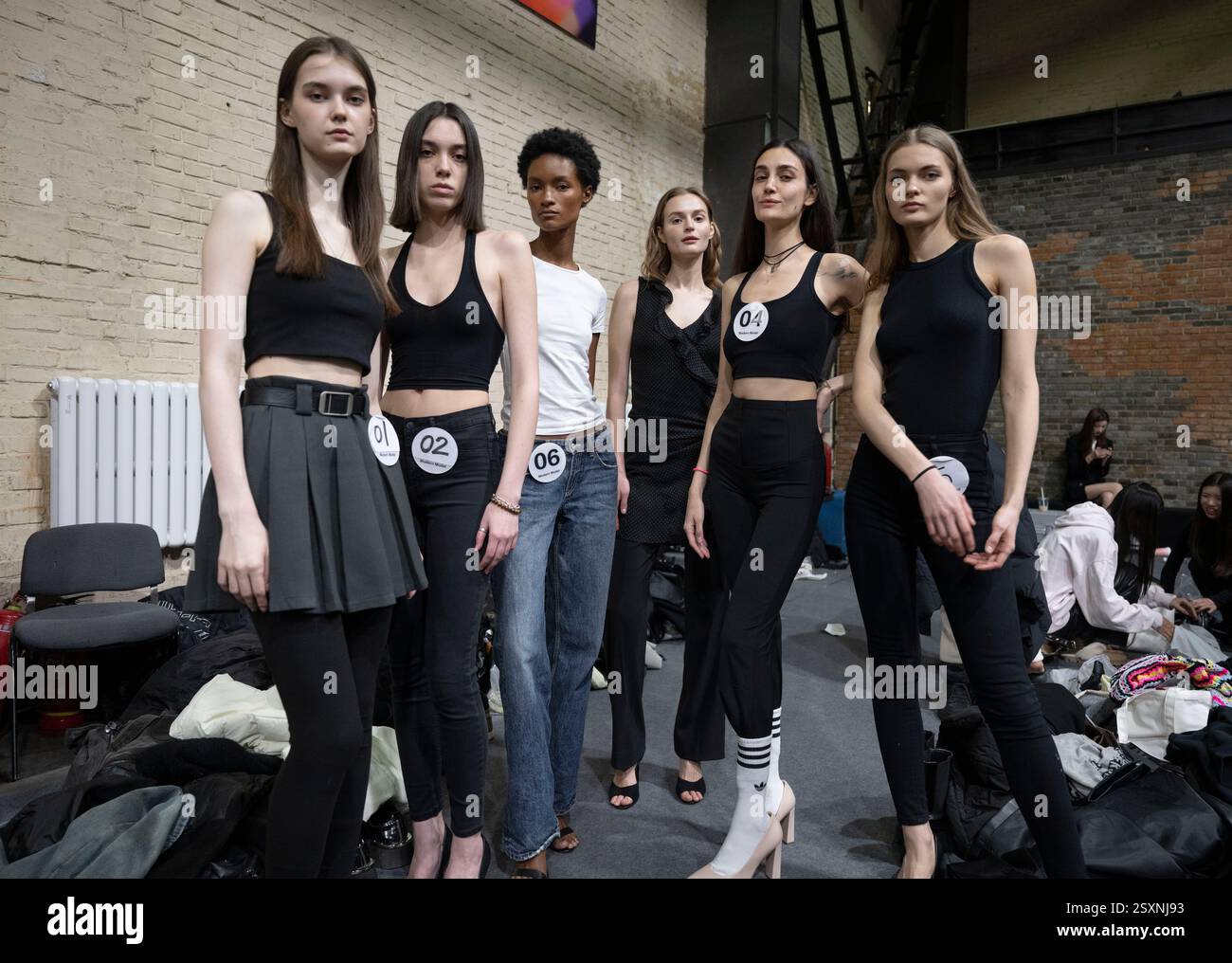 Beijing, China. 25th Feb, 2025. Models attend the casting of 2025 China ...