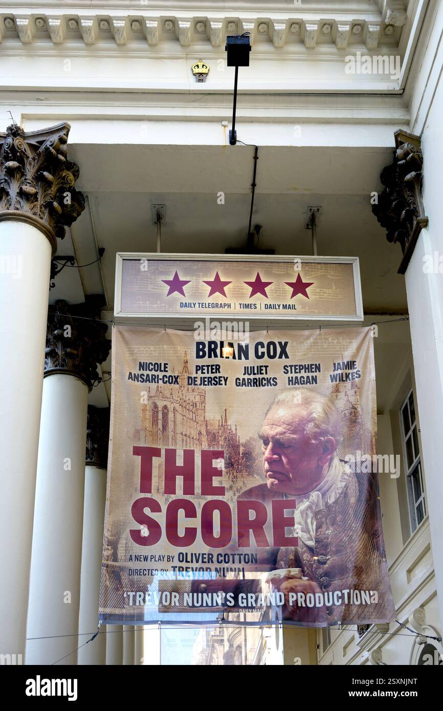London, UK. 'The Score' (by Oliver Cotton) staring Brian Cox, at the ...