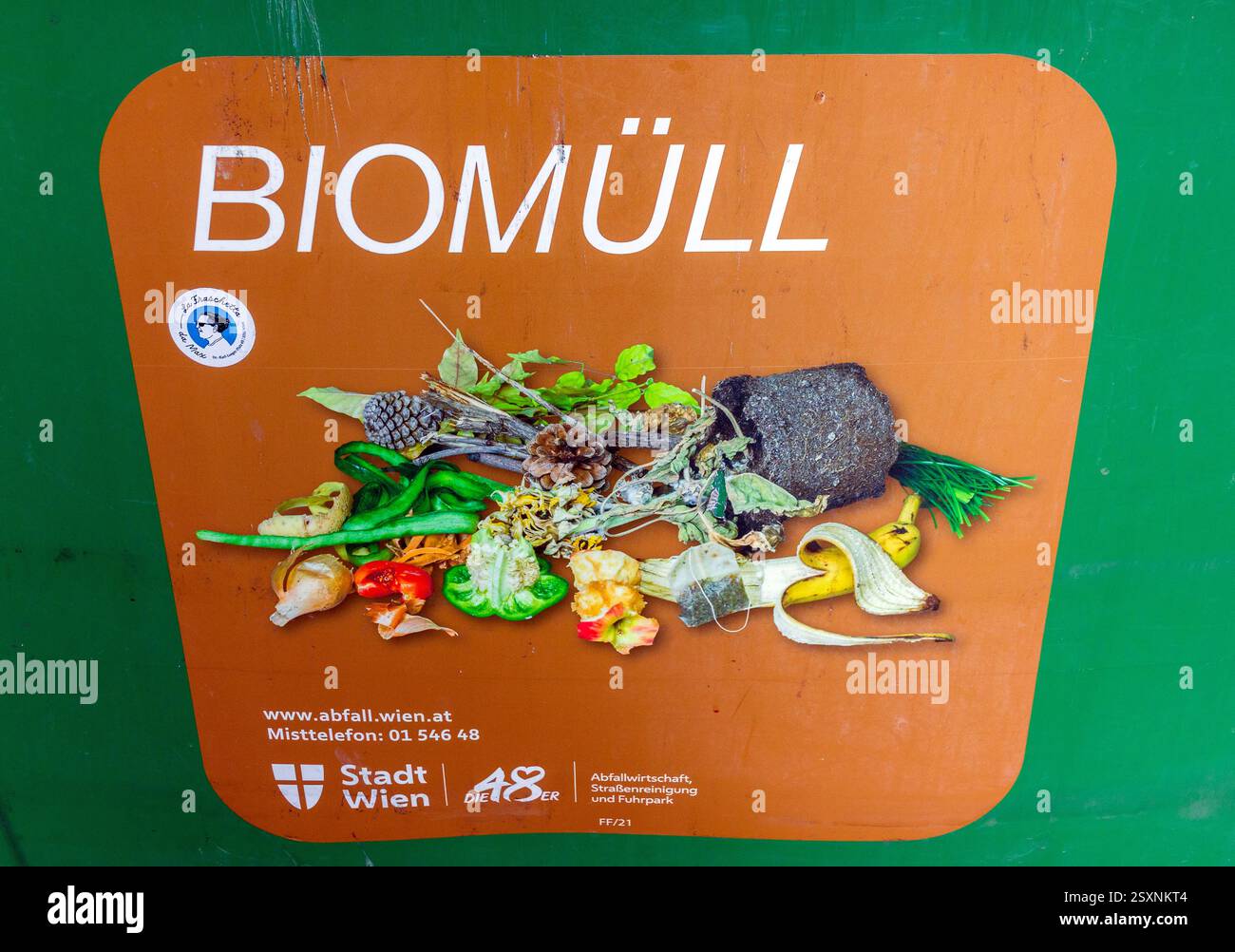 recycling trash bins Vienna Austria Stock Photo - Alamy