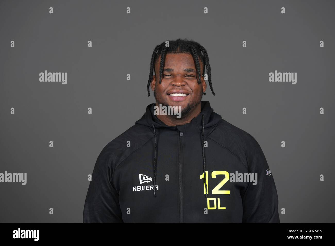 Michigan defensive lineman Kenneth Grant (DL12) poses for a portrait at ...