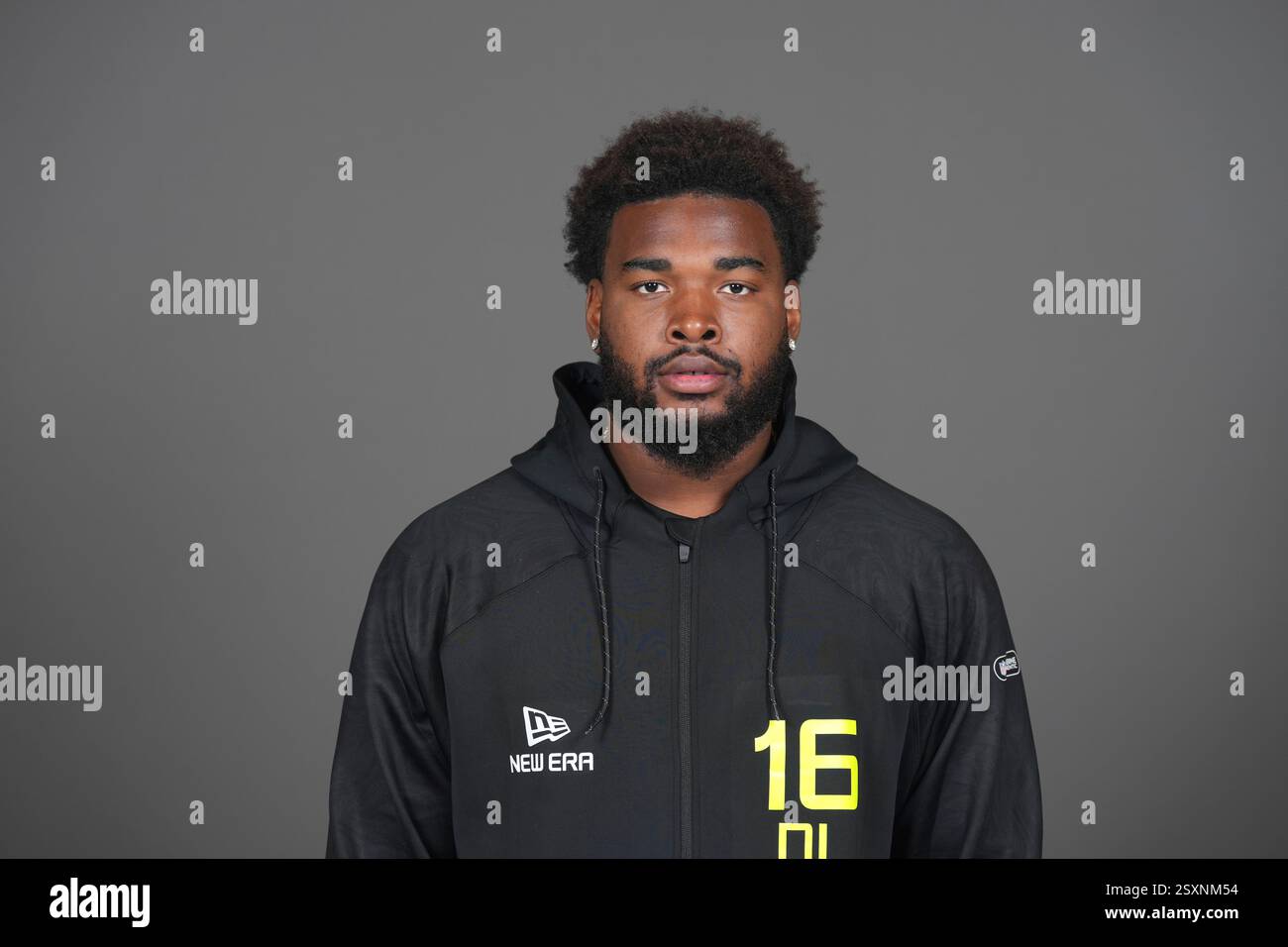 SMU defensive lineman Jared Harrison-Hunte (DL16) poses for a portrait ...