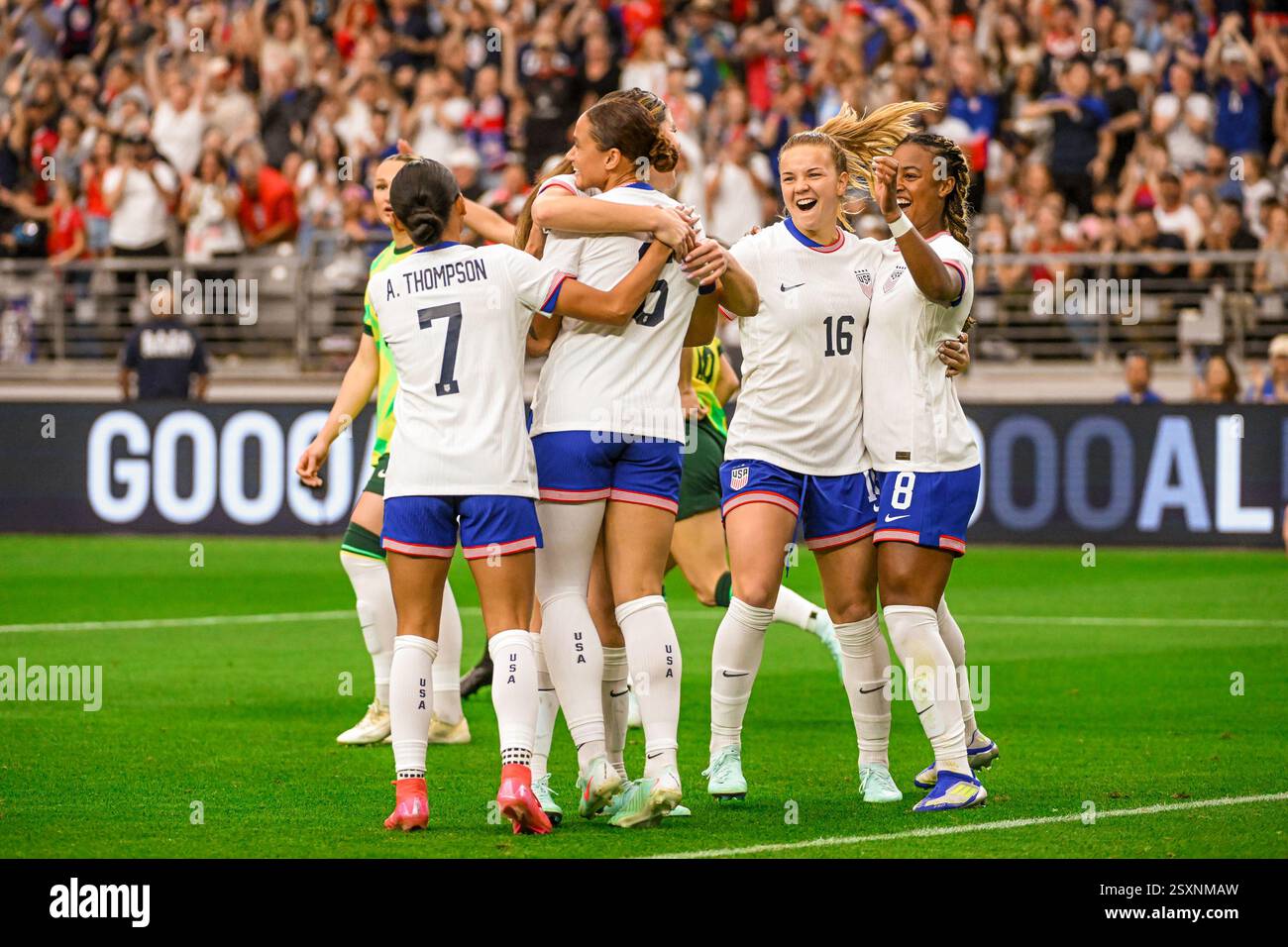 Glendale, United States. 23rd Feb, 2025. United States forward Lynn ...
