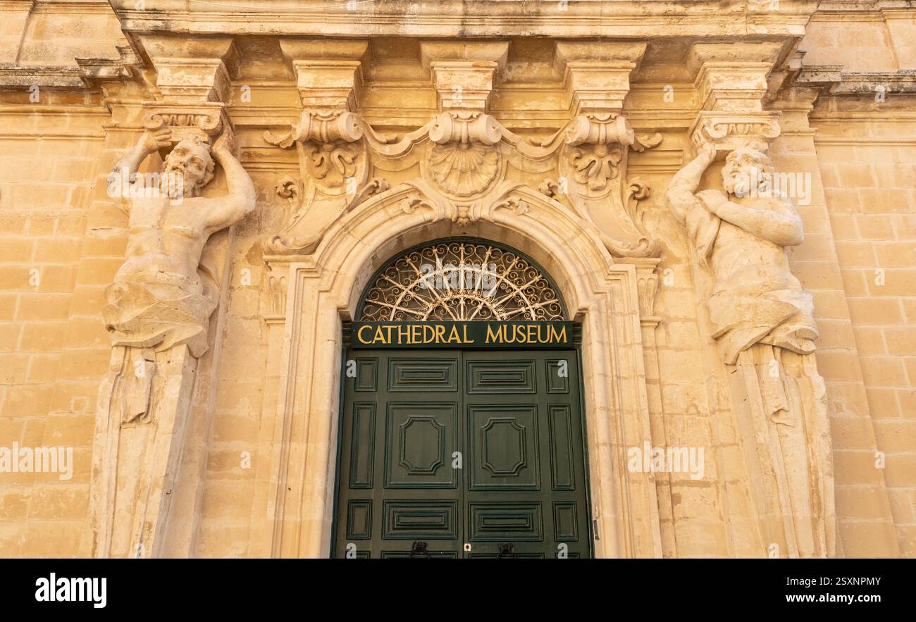 The Cathedral Museum entrance, located in Pjazza San Pawl or Archbishop ...