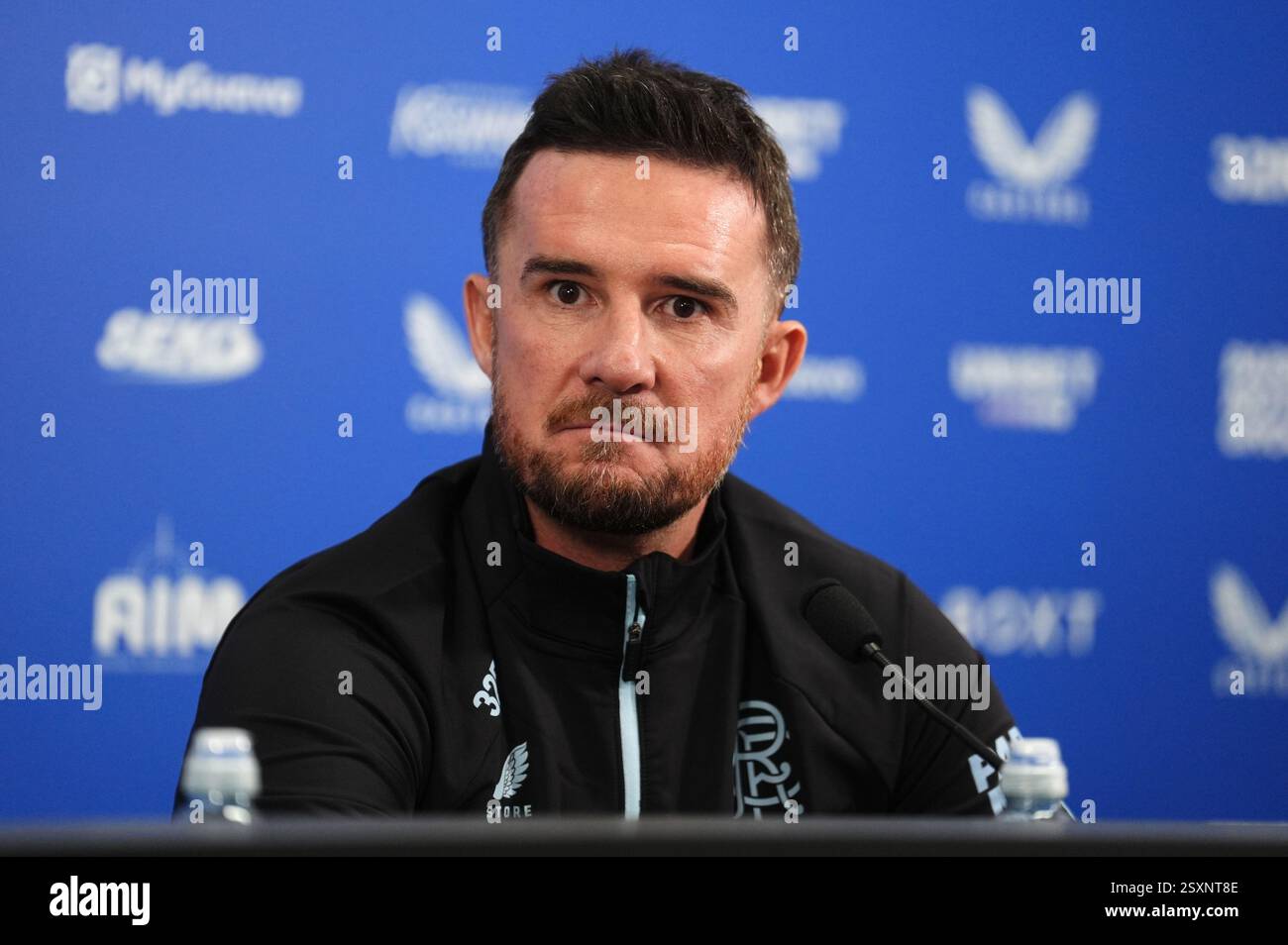 Rangers interim head coach Barry Ferguson during the press conference ...
