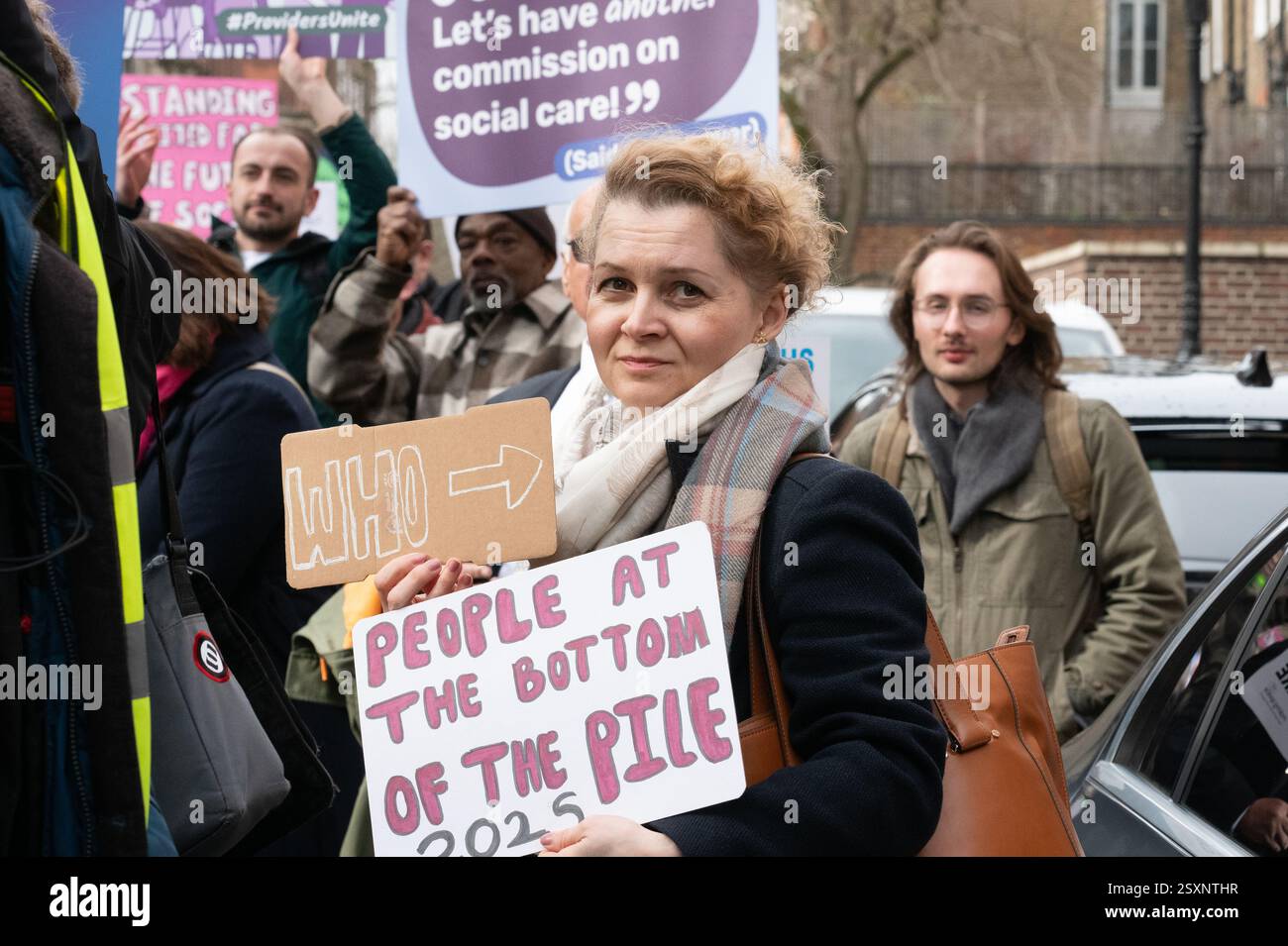 London, UK. 25 February, 2025. Providers Unite, a coalition of care ...