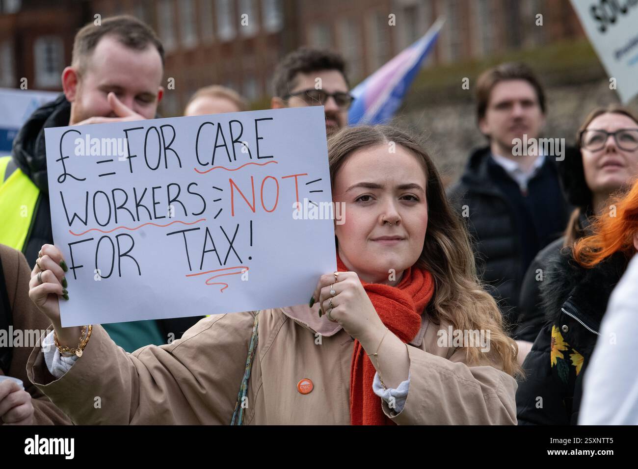 London, UK. 25 February, 2025. Providers Unite, a coalition of care ...