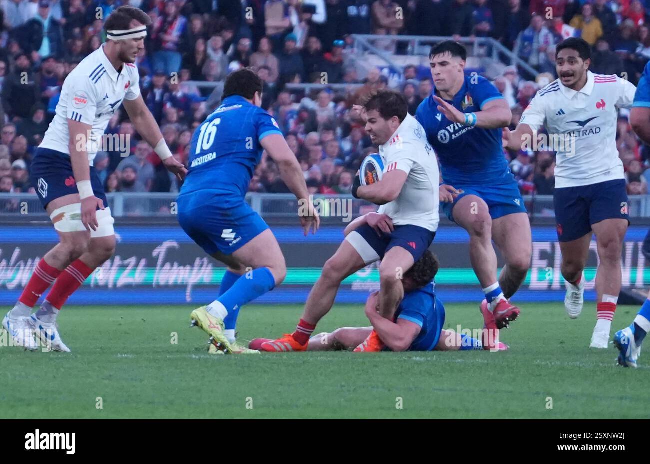 Antoine Dupont of France during the 2025 Six Nations Championship, rugby union match between ...
