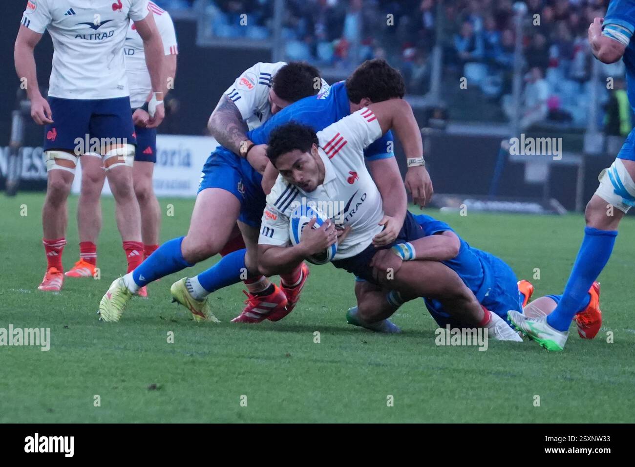 Yoram Moefana of France during the 2025 Six Nations Championship, rugby union match between ...