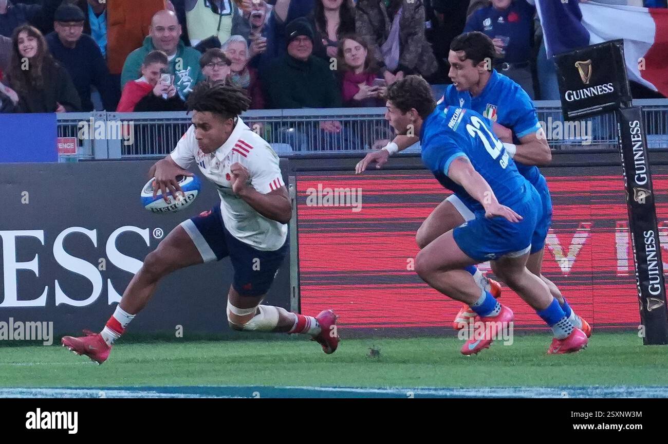 Th o Attissogbe of France during the 2025 Six Nations Championship ...