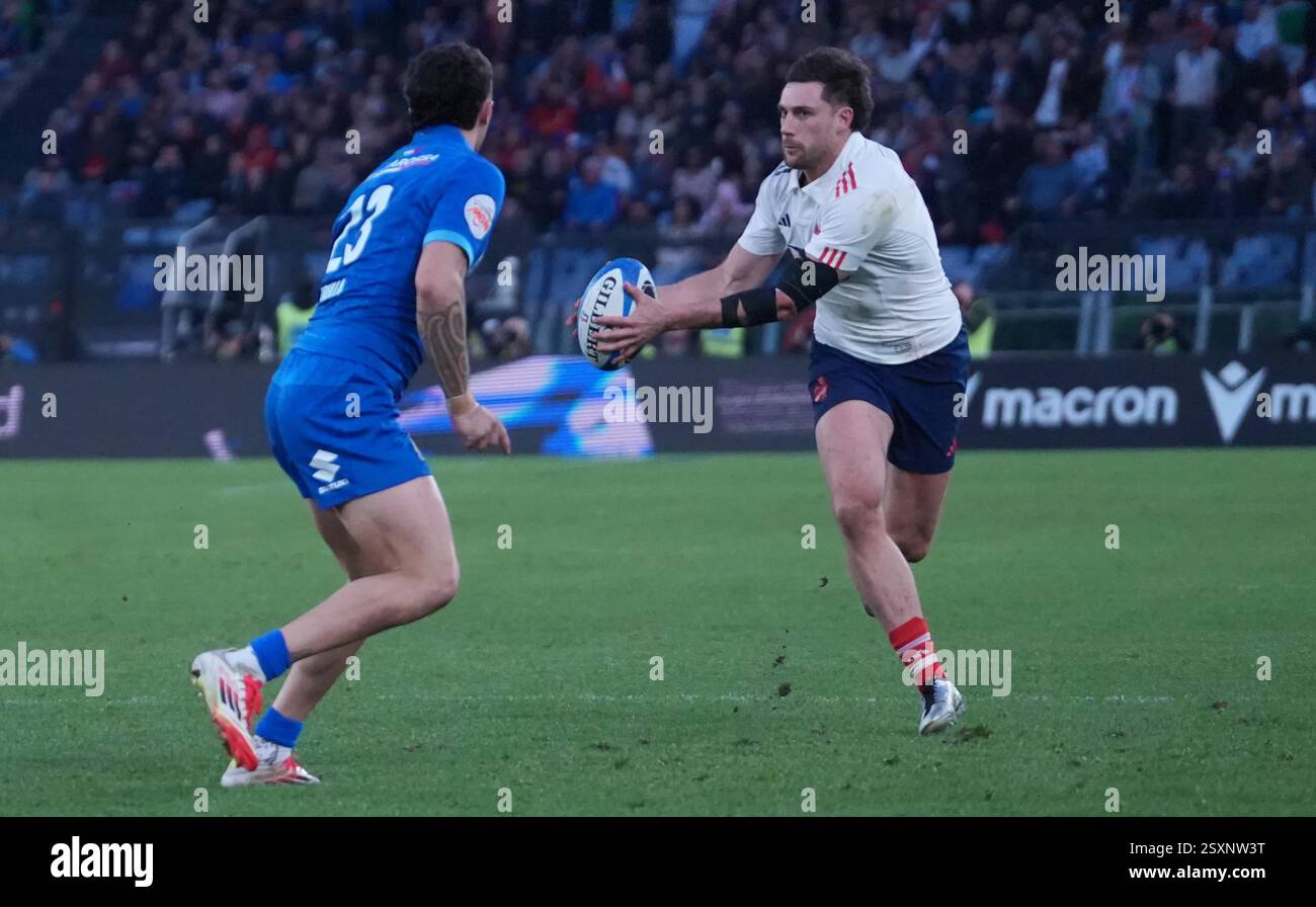 Louis Pierre Barassi of France during the 2025 Six Nations Championship ...
