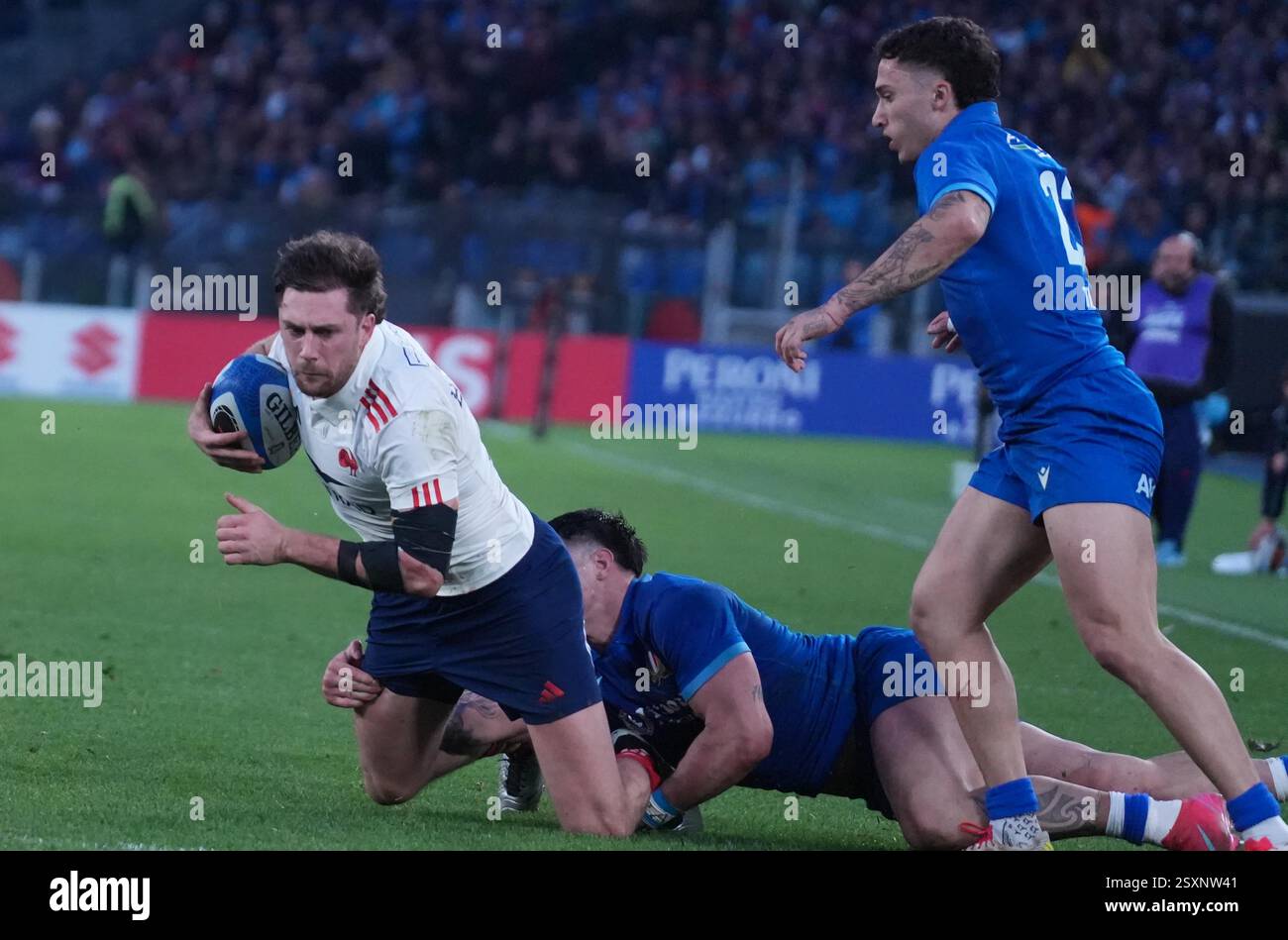 Louis Pierre Barassi of France during the 2025 Six Nations Championship ...