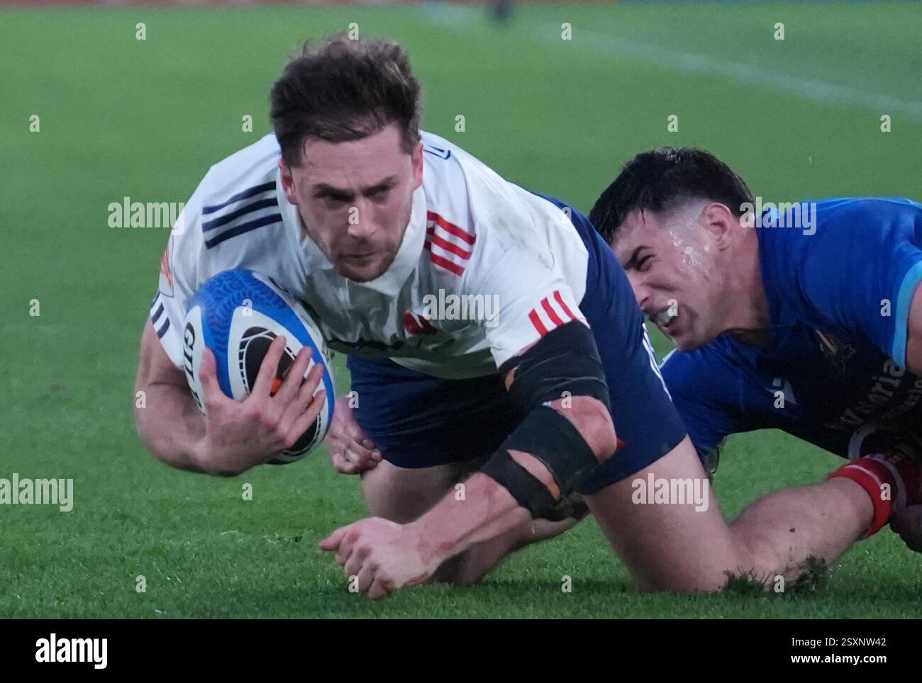 Louis Pierre Barassi of France during the 2025 Six Nations Championship ...