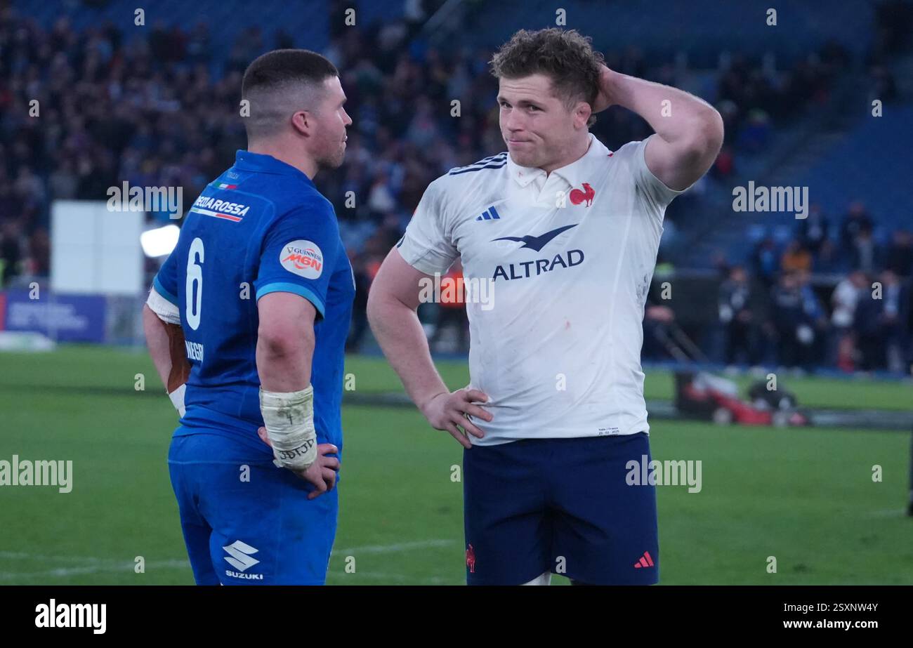 Thibauld Flament of France during the 2025 Six Nations Championship ...