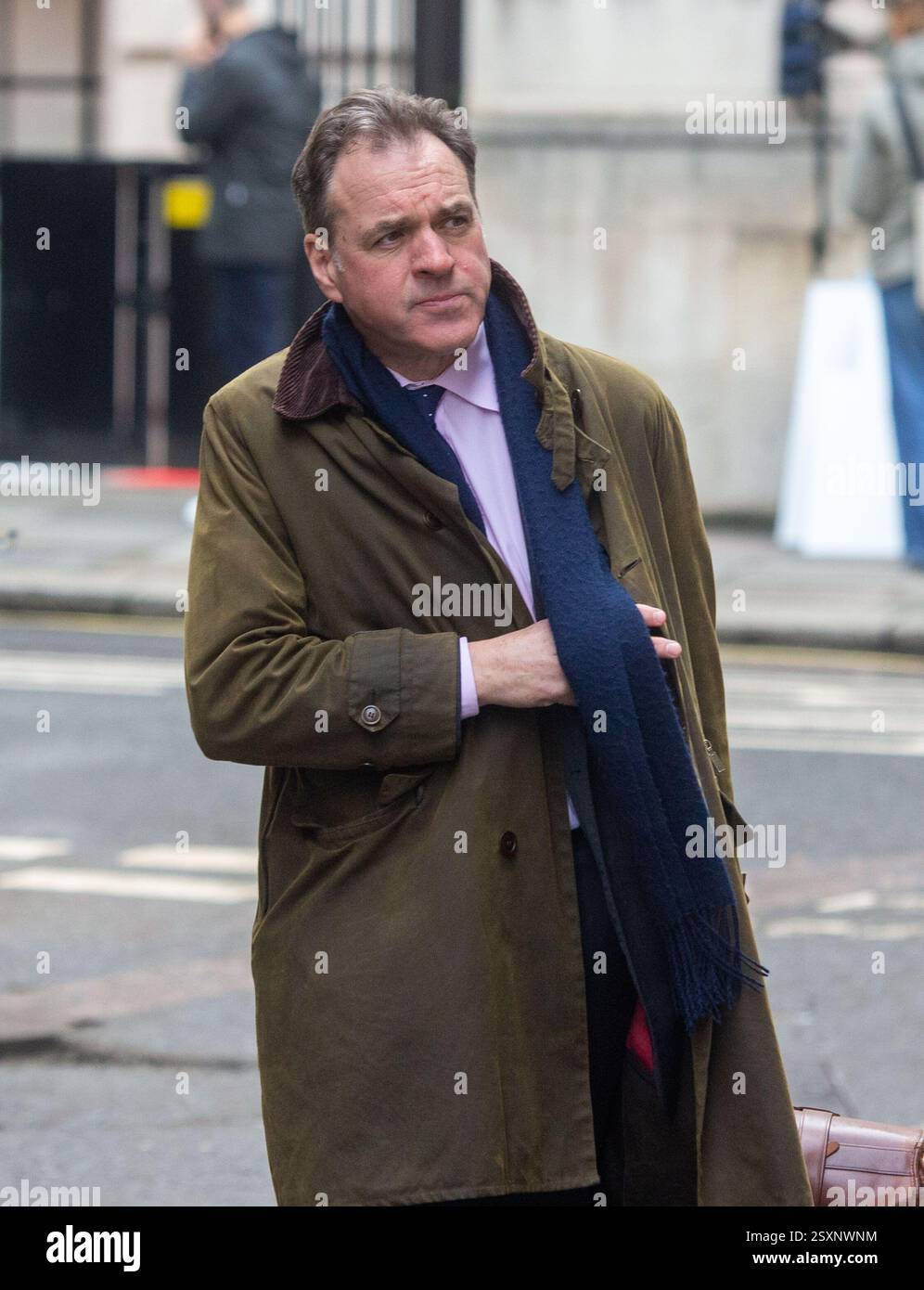 London, England, UK. 25th Feb, 2025. Historian NIALL FERGUSON arrives ...