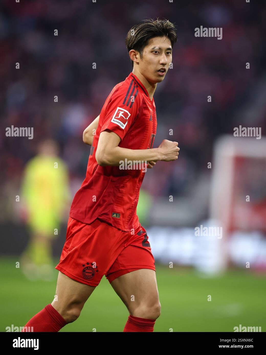 MUNICH, GERMANY - FEBRUARY 23: Hiroki Ito of Bayern Muenchen in action during the Bundesliga ...