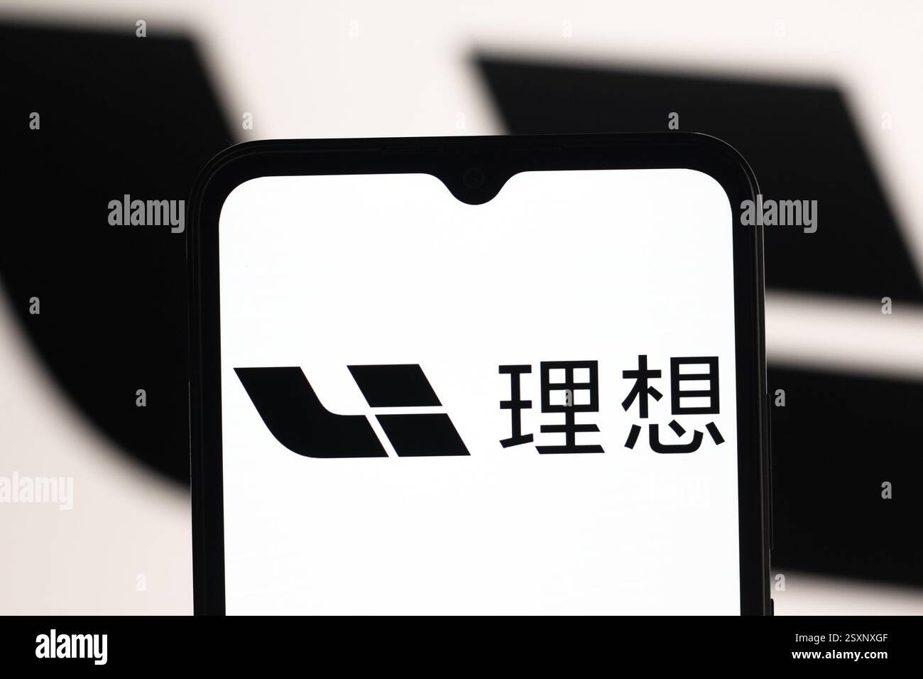 In this photo illustration, the Li Auto logo is seen displayed on a ...