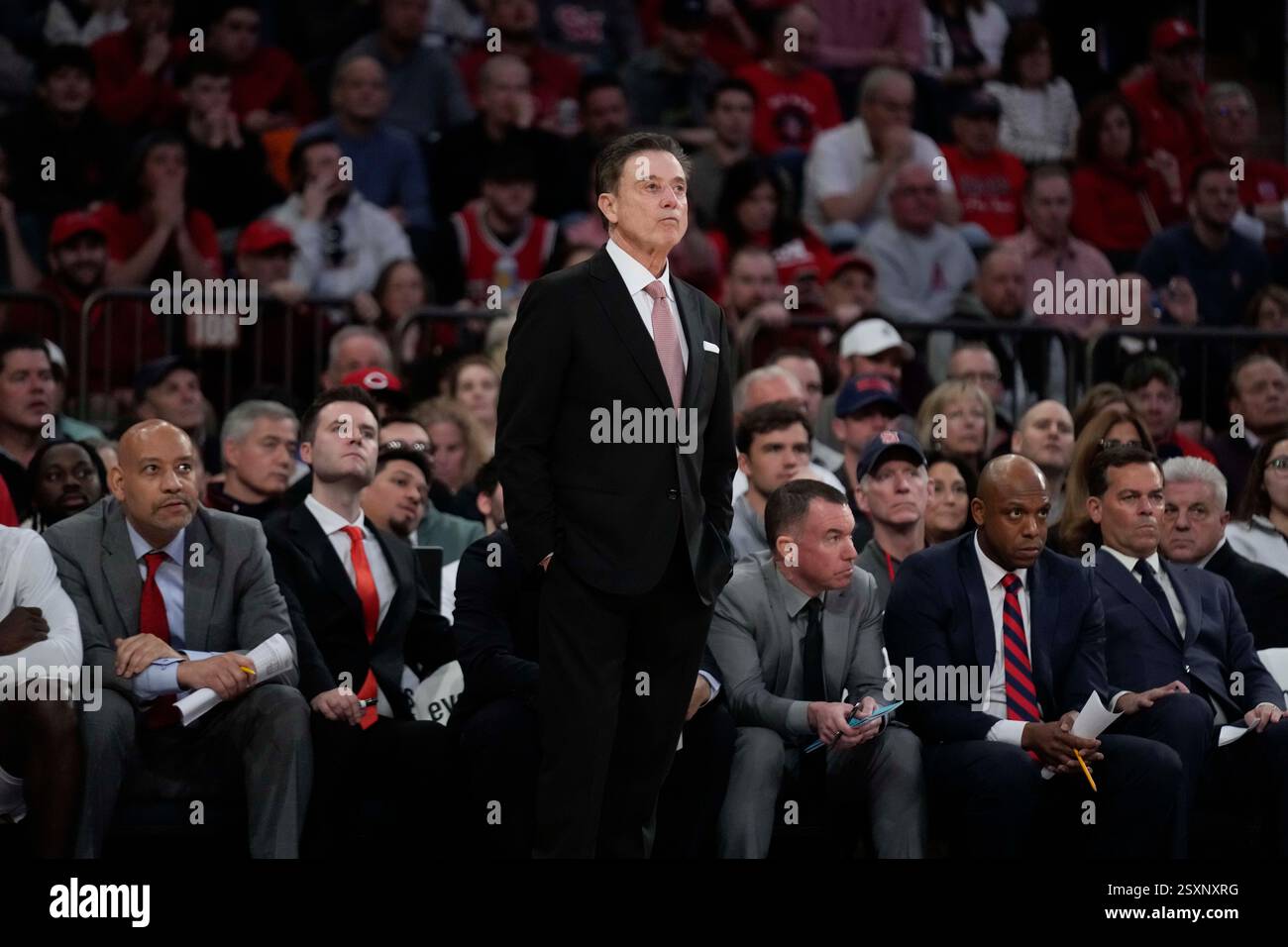 St. John head coach Rick Pitino during the second half of an NCAA ...