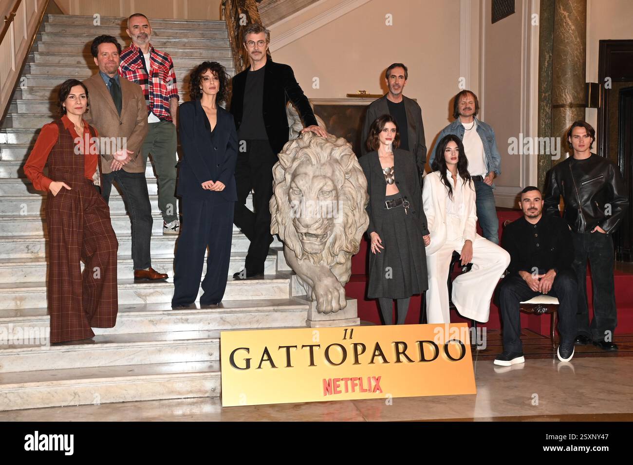 Italy. 25th Feb, 2025. Laura Luchetti, Richard Warlow, Giuseppe ...