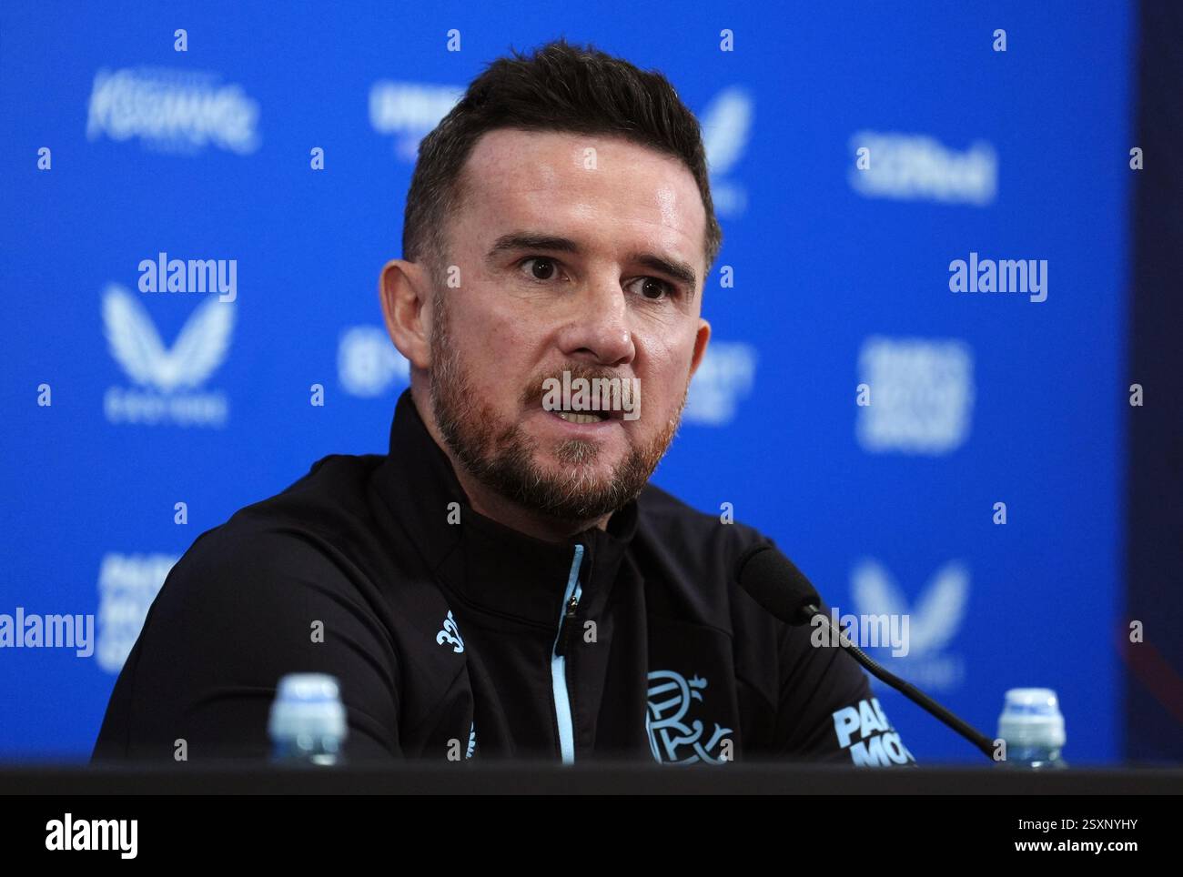 Rangers interim head coach Barry Ferguson during the press conference ...