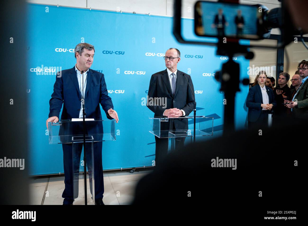 Konstituierende Sitzung der CDU/CSU im Deutschen Bundestag Friedrich ...