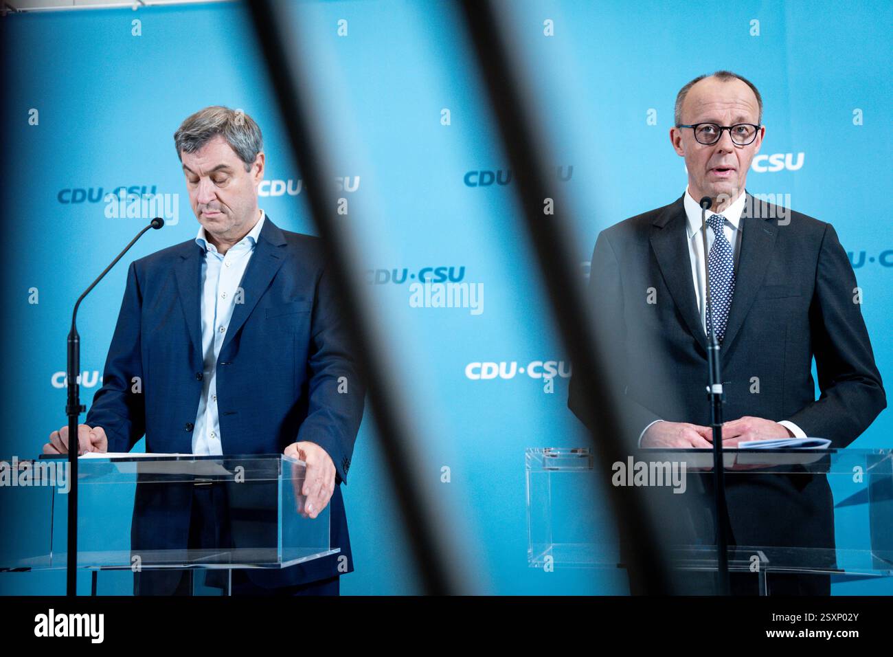 Konstituierende Sitzung der CDU/CSU im Deutschen Bundestag Friedrich ...