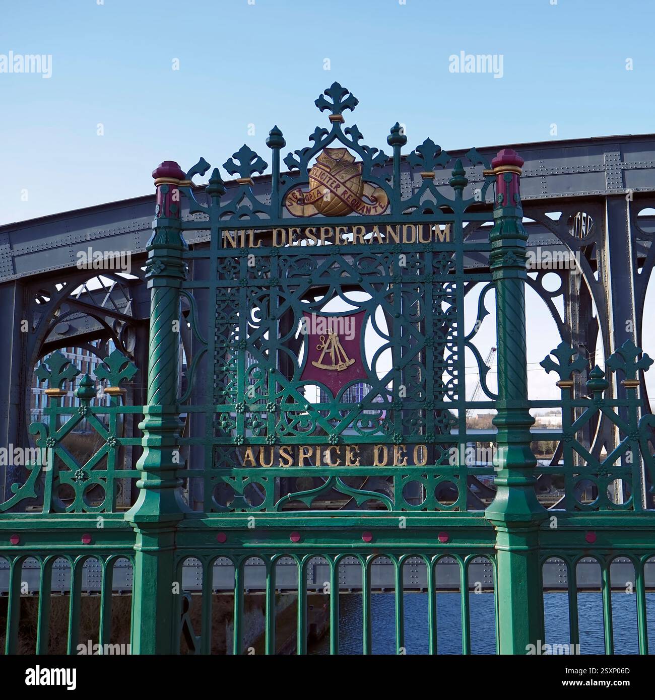 The motto of Sunderland City Council - 'Nil Desperandum auspice Deo' on ...